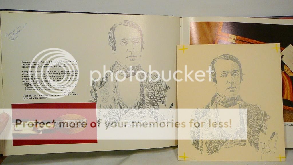 Chuck Moline Artwork Drawing featured in book, Colt Pistols (1976) by R ...