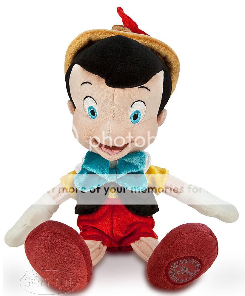 Disney Store Authentic Pinocchio 12 inch Stuffed Plush Doll Puppet with ...